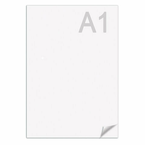 Ватман формат А1 (610х860 мм) гознак Краснокамск, плотность 200 г/м2, комплект 10 листов, BRAUBERG, 880776