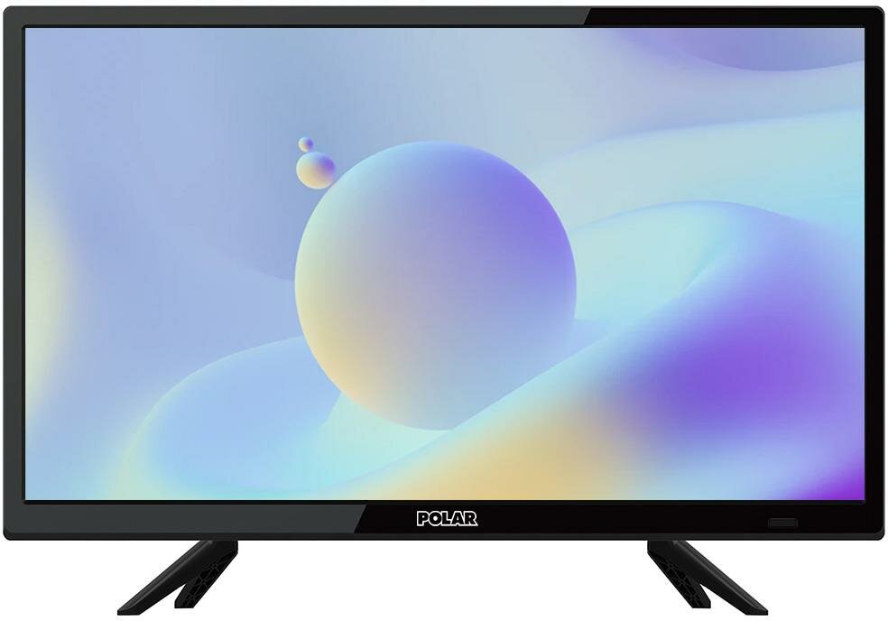 Телевизор POLARP24L24T2C 24 дюйм, HD Ready, 1366x768, черный