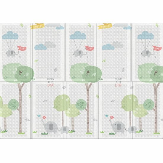 Развивающий коврик Parklon PM-421-GE Portable Веселая прогулка, складной 140x200x1см