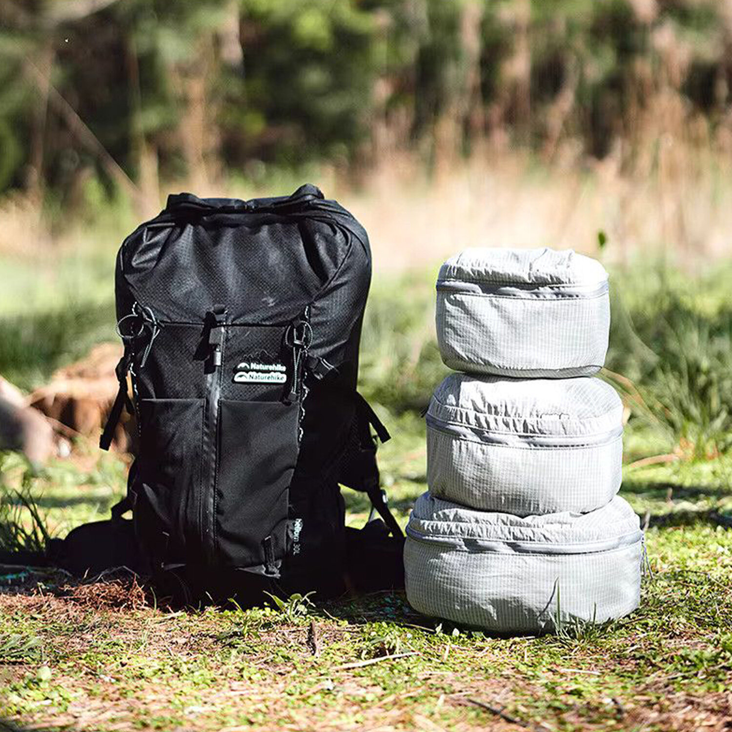 Органайзер Naturehike Cloudpouch Backpack Compartment Organizers 3 pieces Grey