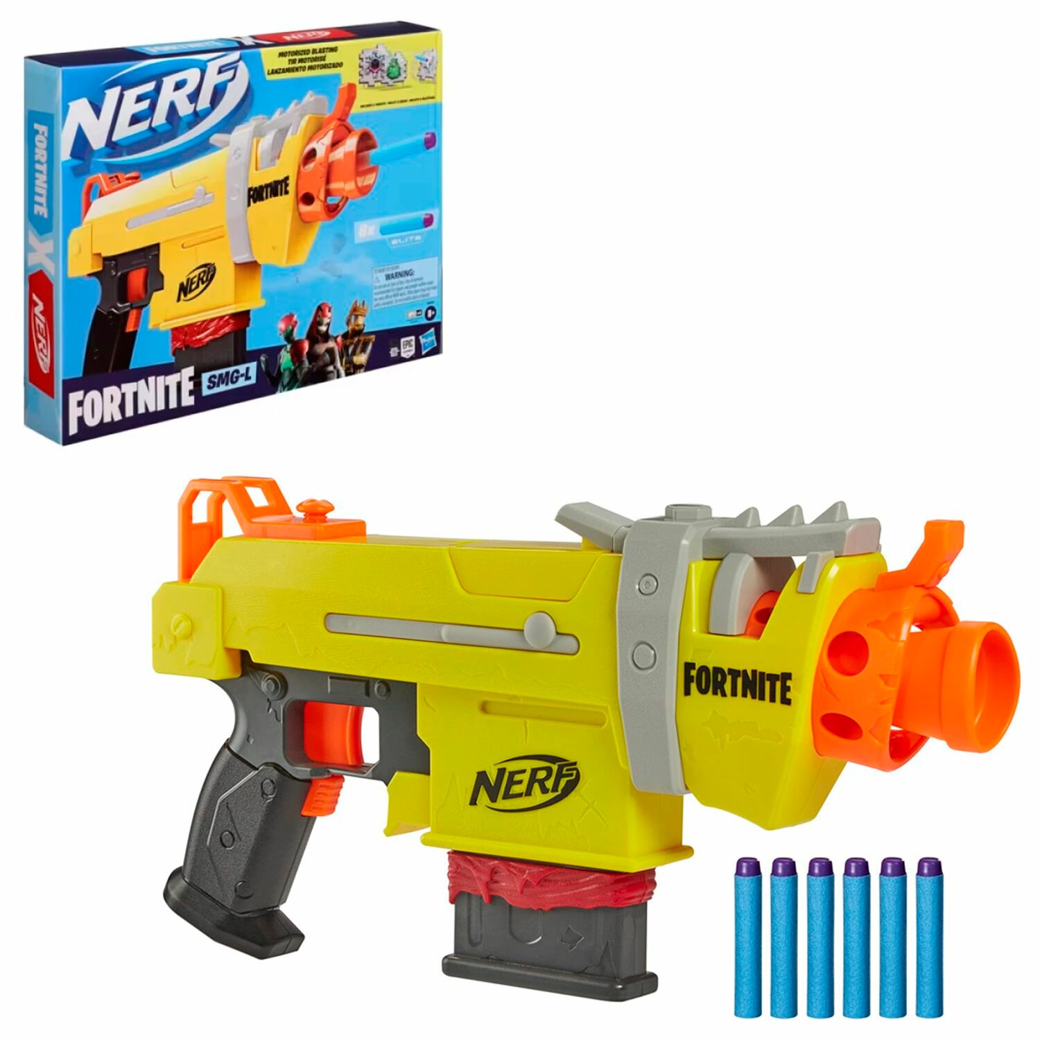 Игрушечное оружие Hasbro - Автомат SMG-E из игры Fortnite), серия Nerf, возраст 8+, E8890