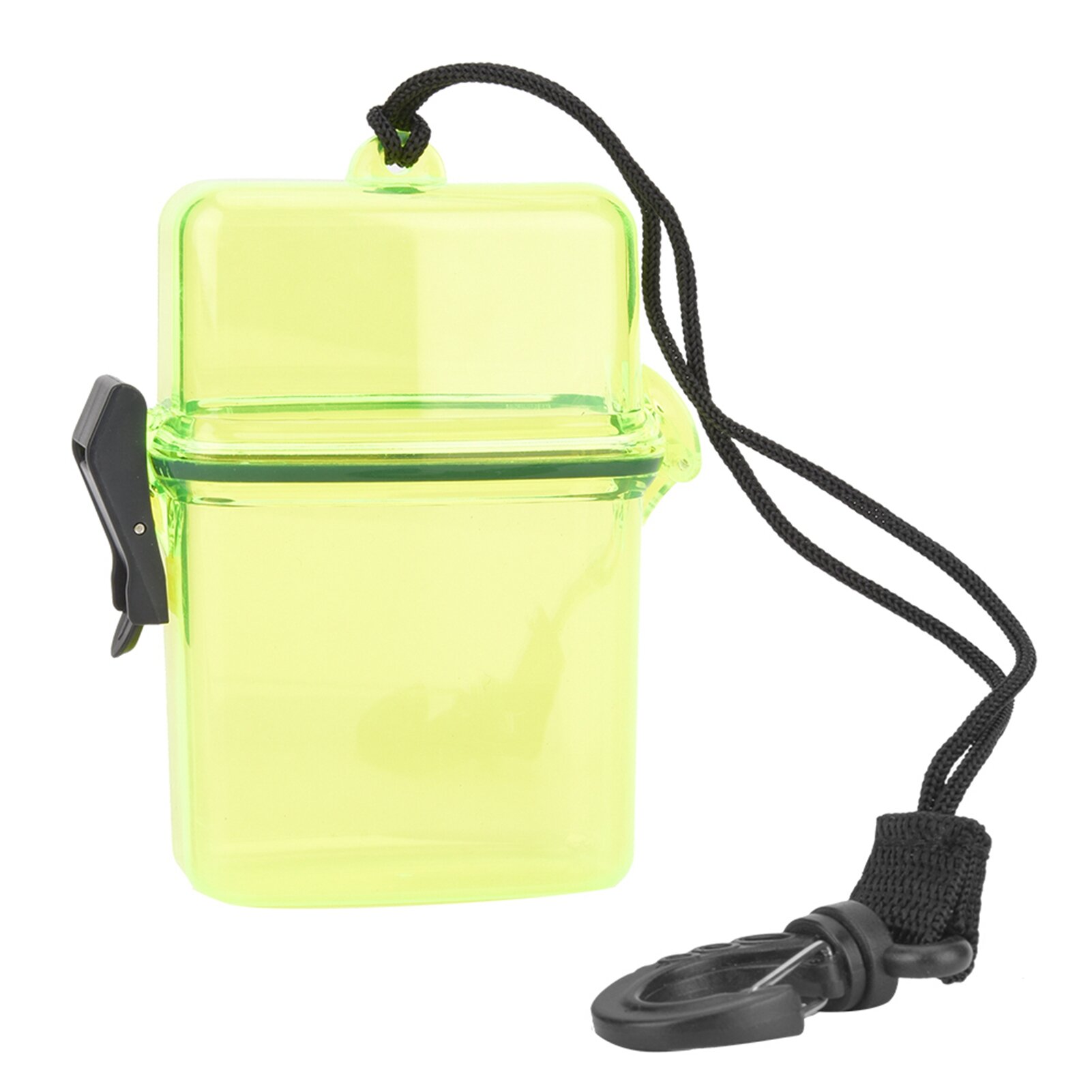 Plastic Transparent Underwater Kayak Sealing Box with Rope Hook for Surfing Canoe Jaune transparent