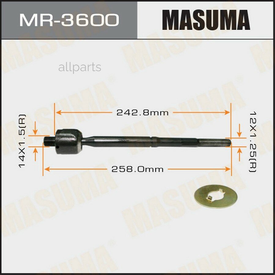 MASUMA MR-3600 Рулевая тяга TOYOTA ECHO VERSO MASUMA MR-3600