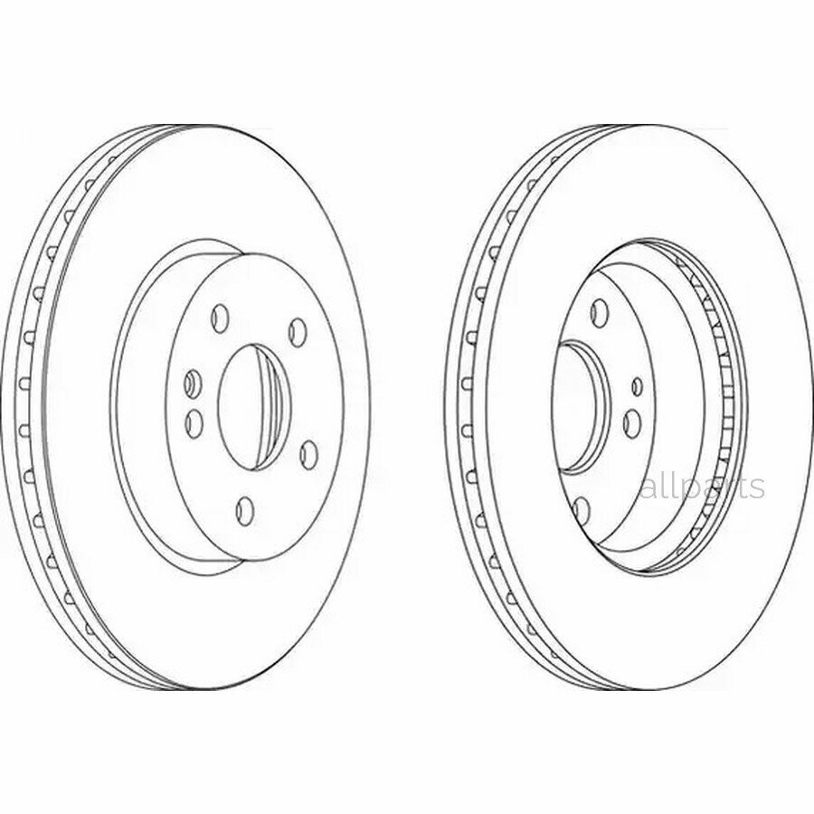 FERODO DDF1203C Ferodo DDF1203C Диск тормозной передний (комплект-2шт.)
