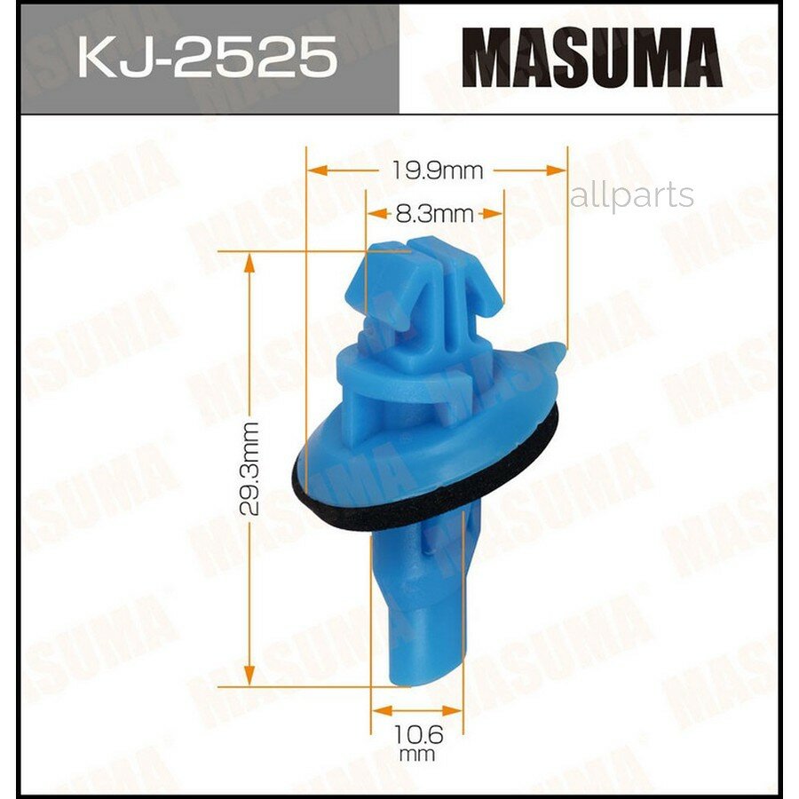 MASUMA KJ2525 клипса автомобильная (автокрепеж) УП