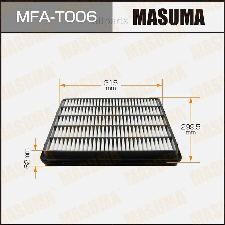 MASUMA MFA-T006 фильтр воздушный!\ Toyota Land Cruiser 4.5 TD 08>