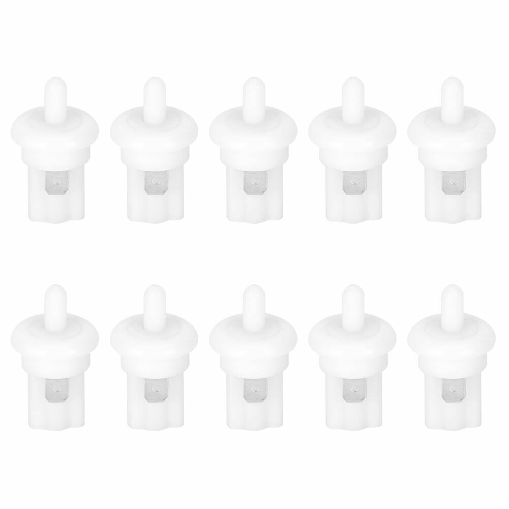 10шт -холодильник переключатель холодильника PBS35B Нажмите, чтобы сбросить выключатель управления морозильной камерой, белый, белый