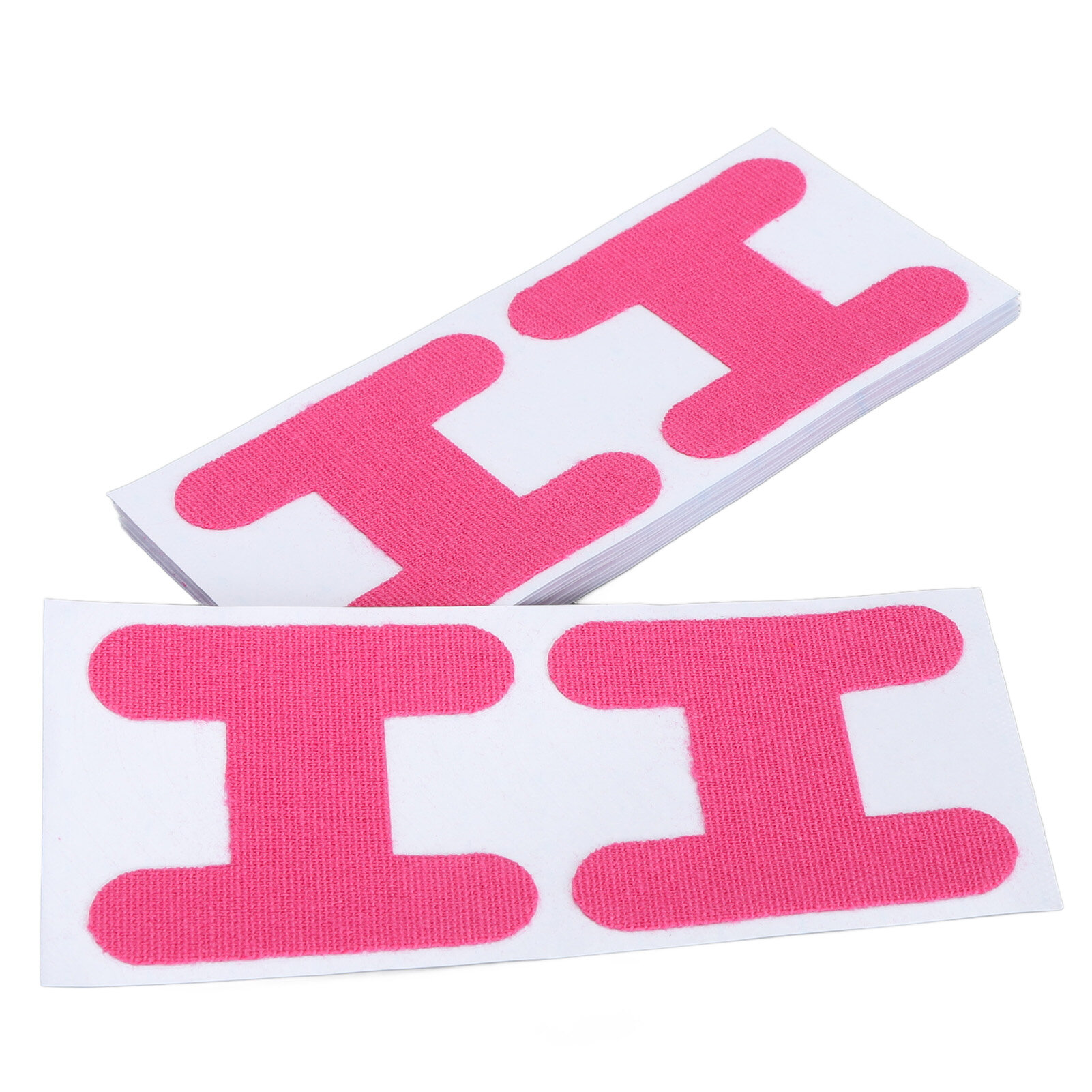 80 штук клейкой ленты для рта для сна, однотонная, дышащая, I-образная, для детей и взрослых, розово-красная.