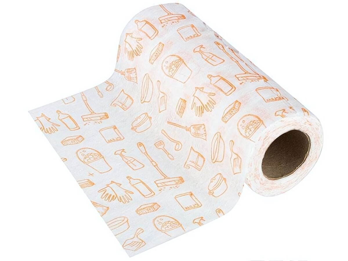 Салфетки хозяйственные 25х30 см 20 шт в рулоне, высокий уровень впитываемости