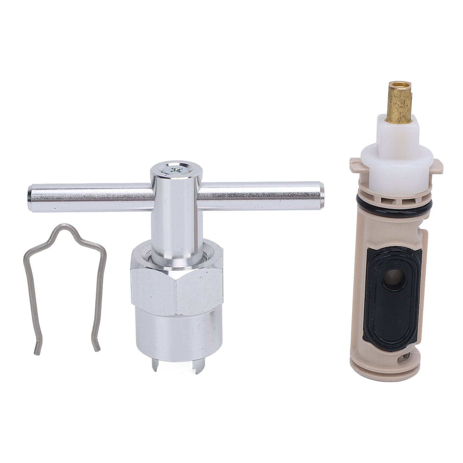 Картридж 1222 с выдвижным фиксатором и зажимным зажимом для замены в душевой кабине с одним рычагом.