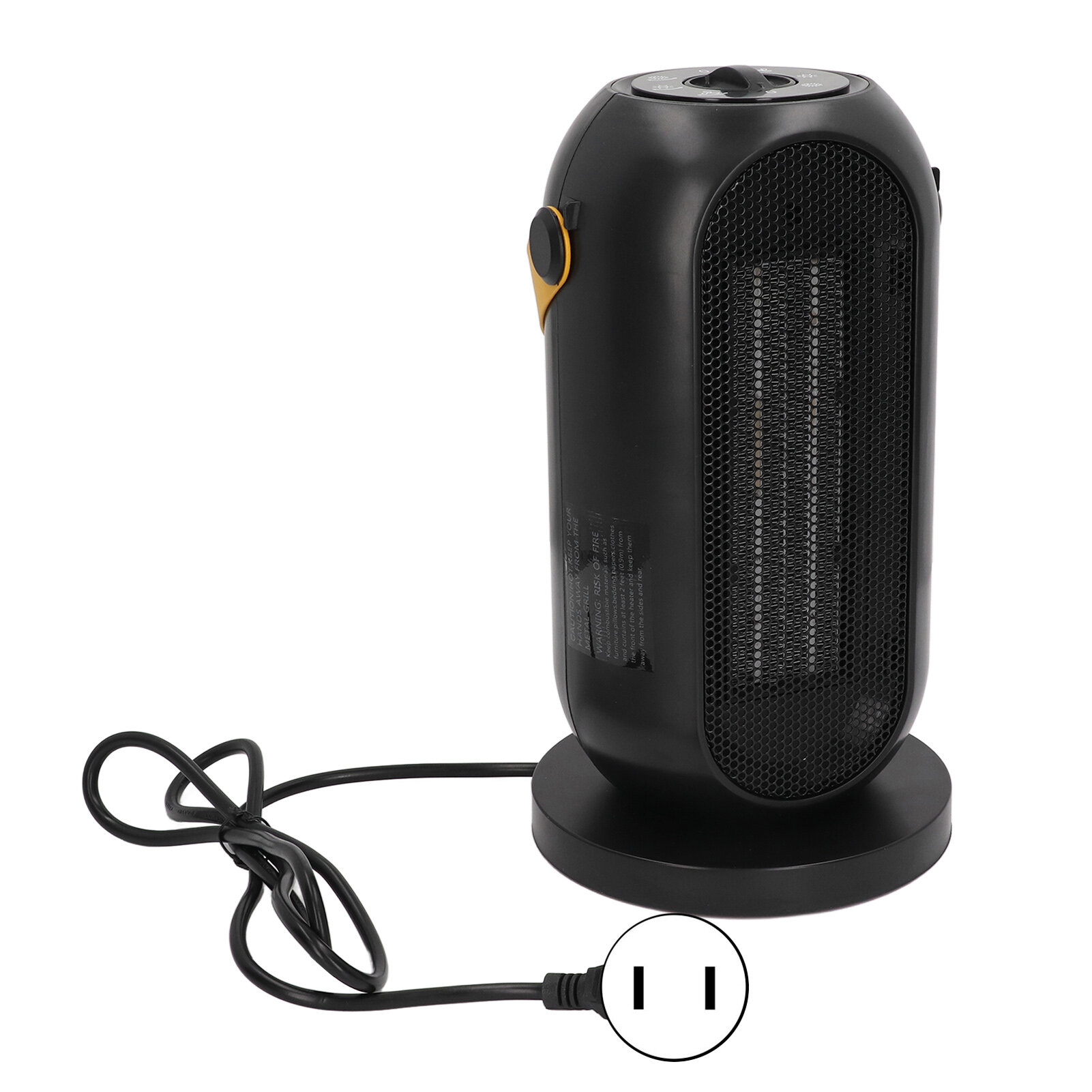 Электрический колебательный обогреватель с кожаной ручкой PU и перегрев вентилятор обогревателя для Office Home US Plug 110V