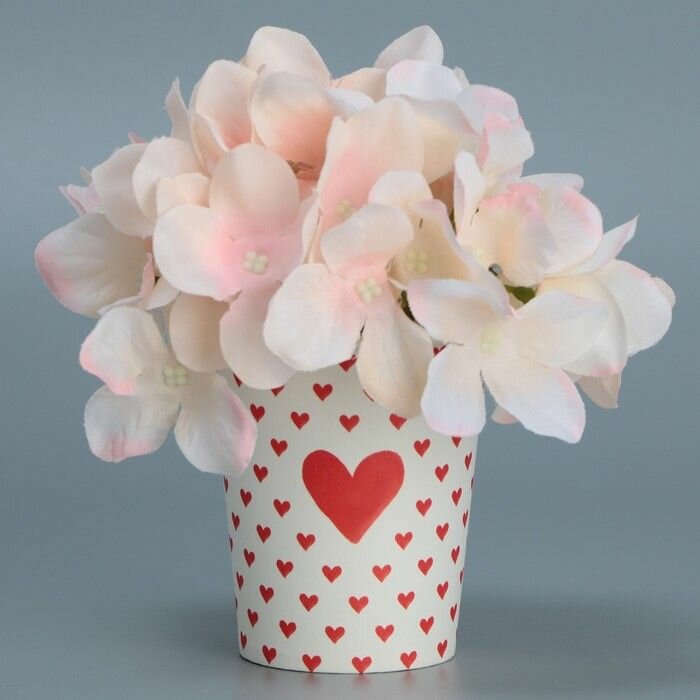 Стакан для цветов Сердце , 250 мл