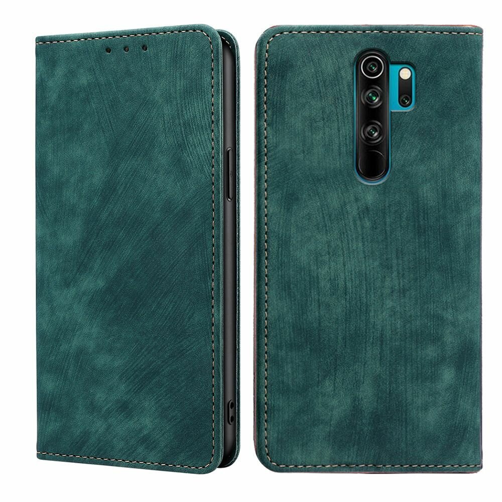 Чехол-книжка MyPads для Xiaomi Redmi Note 8 Pro / Сяоми Редми Ноте 8 Про мягкое прикосновение (зеленый)