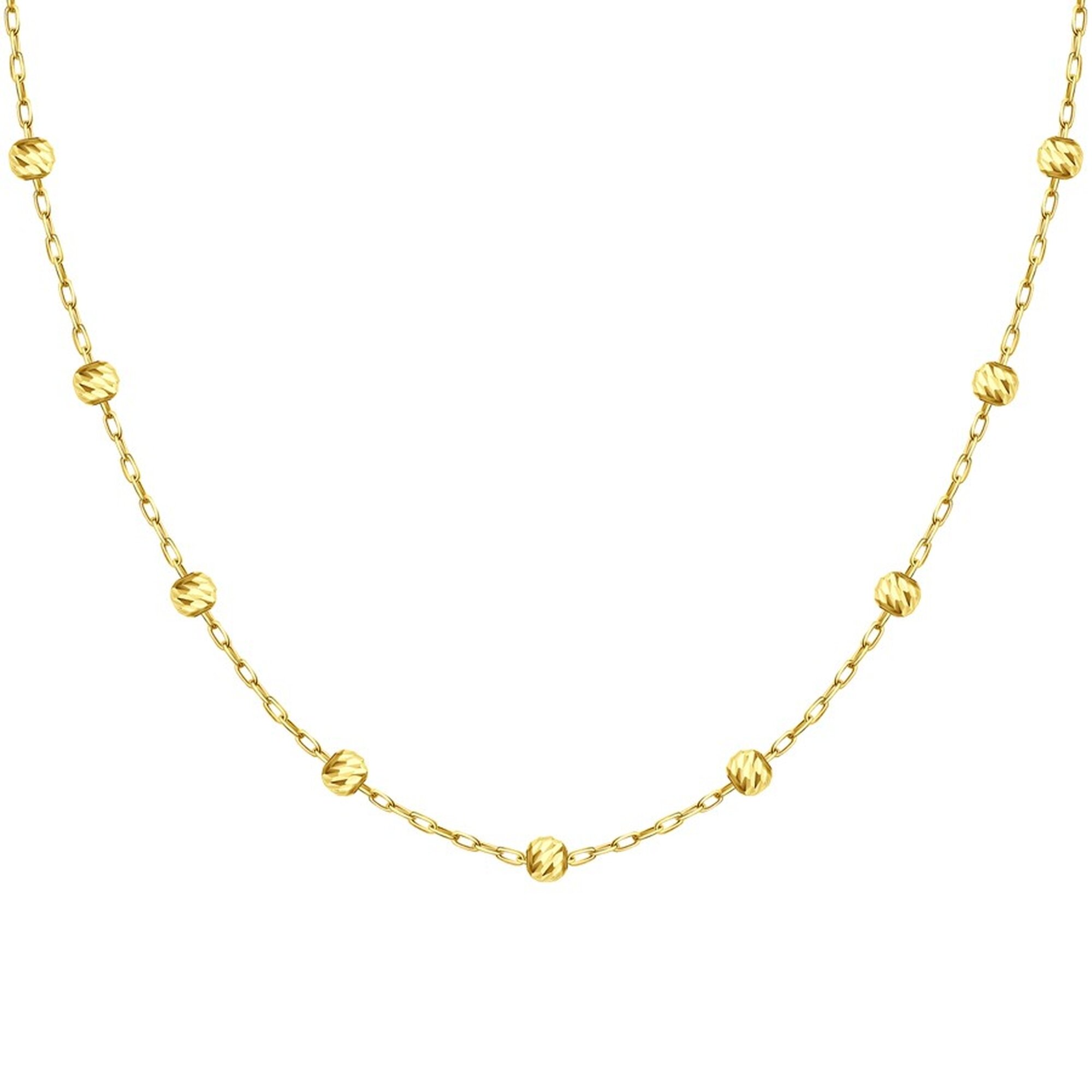 Колье, желтое золото, 585 проба