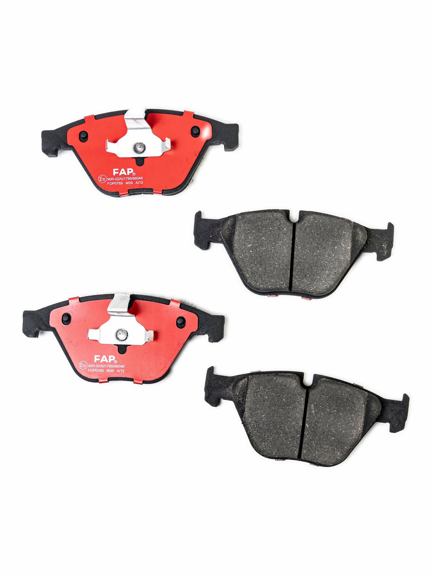 Передние тормозные колодки BMW 5 6 series E60, БМВ 5 серия Пятерка; 34116775314, 34116850885 керамические красные