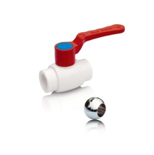 Кран Blue Ocean 40 PP (горяч. вода) (PPRF/BV/PPR/HW-1(W)-40)