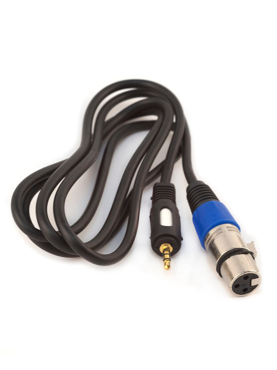 Кабель PREMIER XLR - Jack, позолоченные контакты, экранированный, черный, 1.5 м