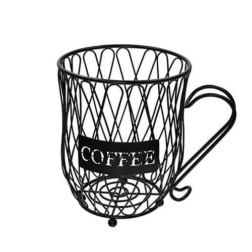 Ретро железная кофейная коробка чашка кофейная капсула стеллаж для хранения корзина для любителей кофе дома