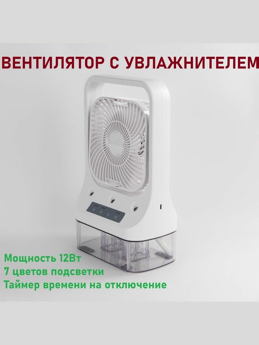 Увлажнитель с вентилятором настольный