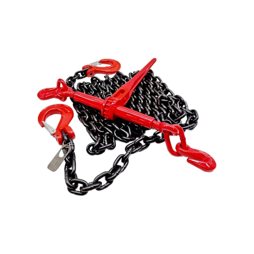 UVE Цепь крепежная 2-х компонентная с натяжителем 8 кл. 10 мм, 6,3 т, 5 м, арт. ЦК2-10/6300-Н (5000) FC2-106300-R-5000