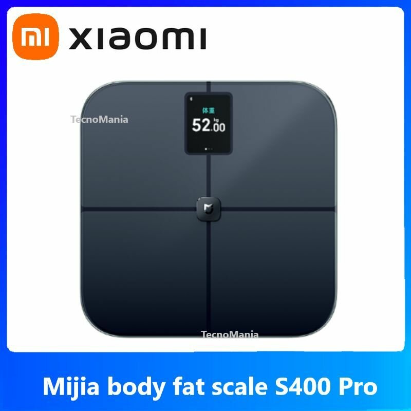 Весы Xiaomi Mijia Body Fat Scale S400, с функцией измерения жира, темно-серые