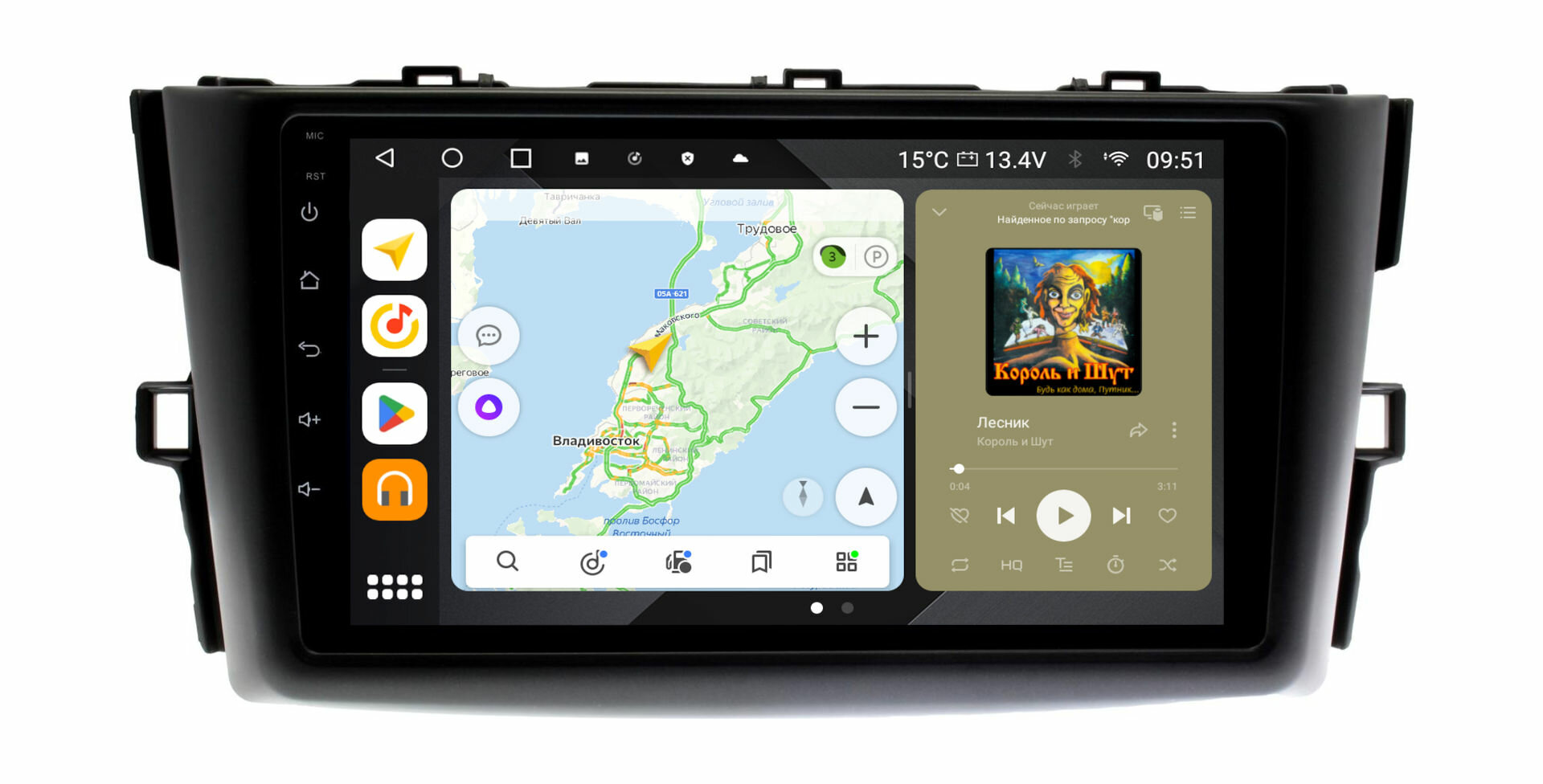 Магнитола Toyota Mark X Zio 2007 - 2013 / 9 дюймов, 4/64GB, 8 ядер, DSP, 4G, Android 10 / Wide Media