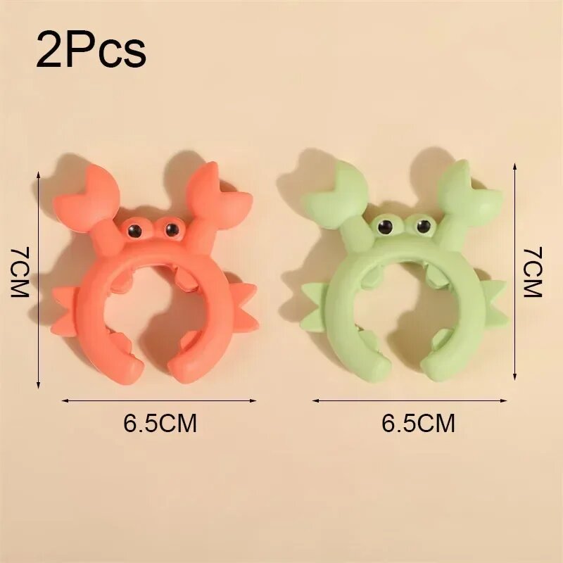 MOONBIFFY Силиконовый держатель для лопаты в форме краба 2PCS-Mix