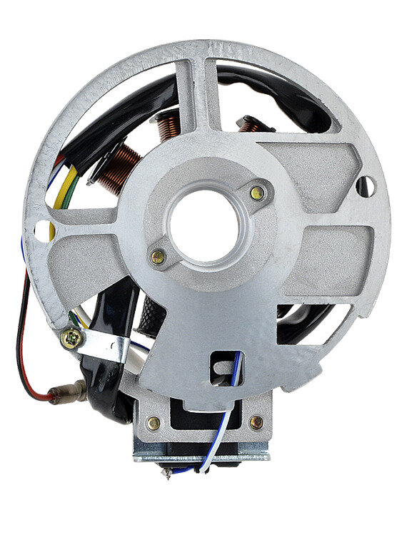 Статор генератора для скутера 2T 1E40QMB, 1E50QMB, JOG (3KJ) (7 катушек) (5 контактов) MVH