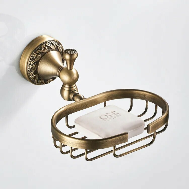Латунные аксессуары для ванной комнаты. Набор полотенцесушителей в стиле ретро из латуни. Вешалка для полотенец, вешалка для туалетной бумаги, крючок для одежды, основание с волнистым рисунком