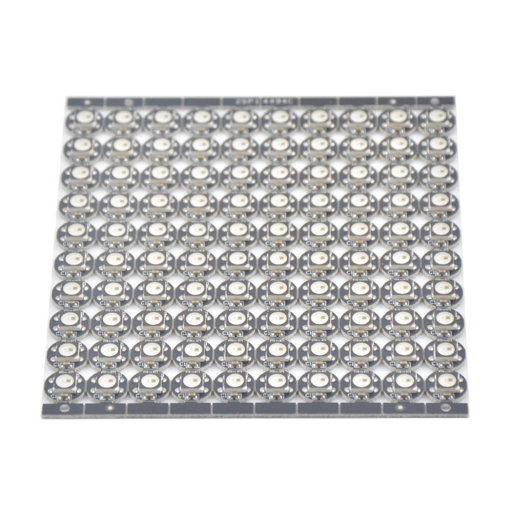 100pcs WS2812B 5050 RGB PCB панель 1 - LED адресный модуль пиксельный светодиодный шарик DC5V мини - панель PCB (10 мм * 3 мм) радиатор Чёрный