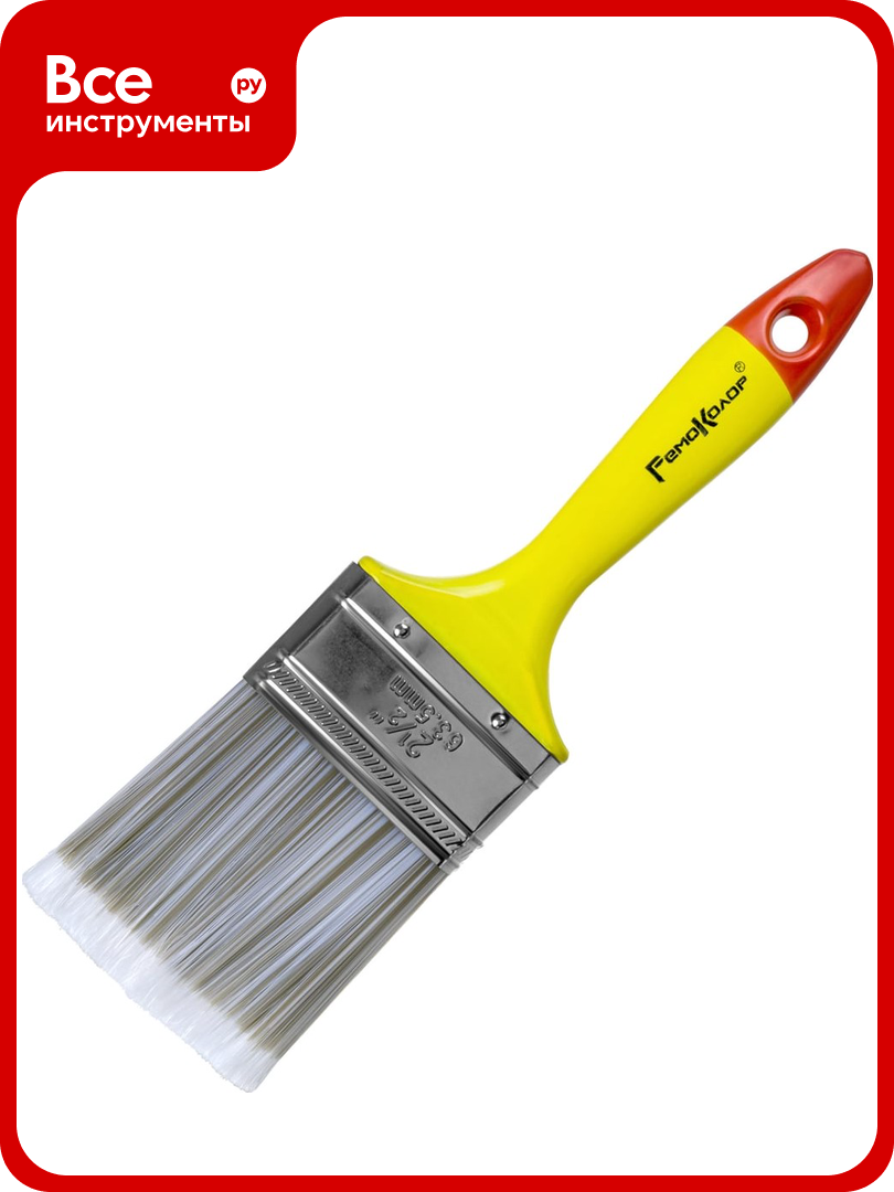 Флейцевая кисть 2.5" РемоКолор Канекарон 01-1-625