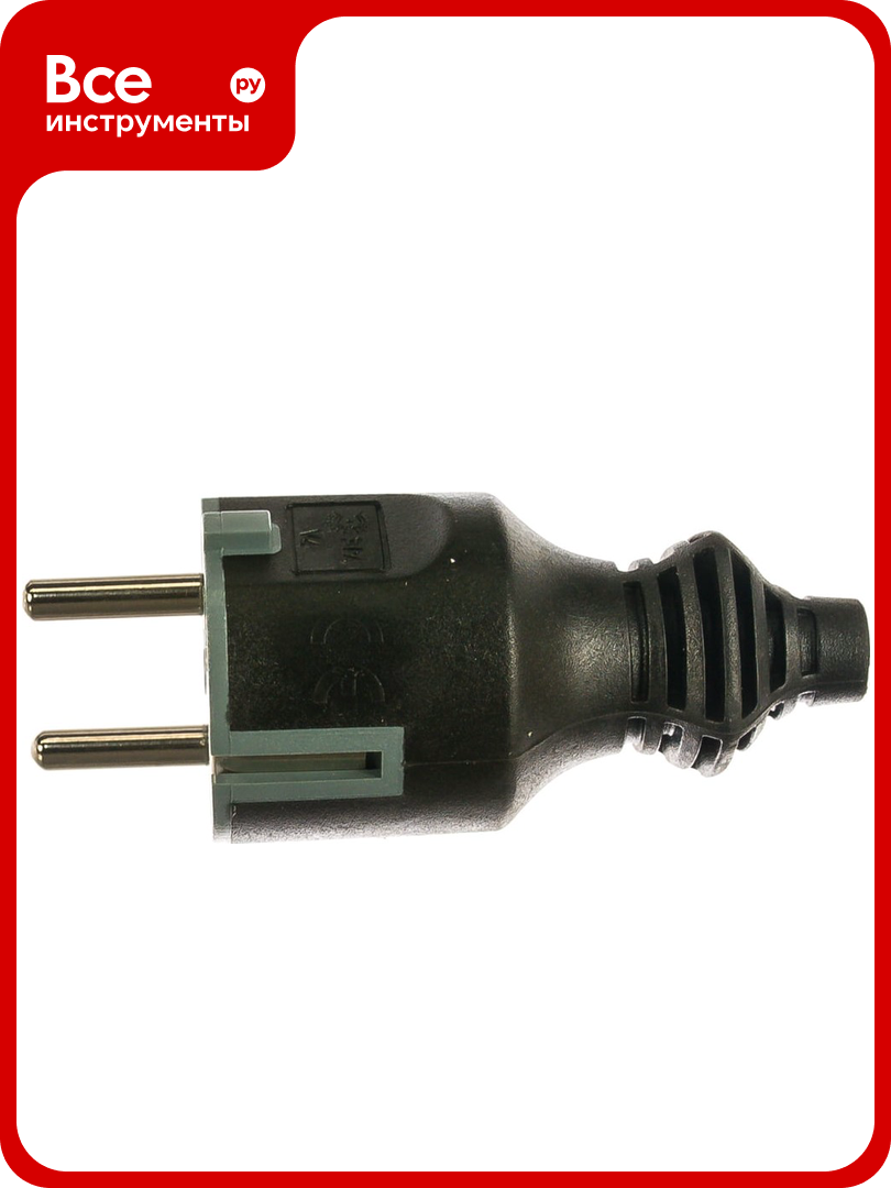 Вилка ЭРА V4B c/з 16A прямой ввод черная Б0019189