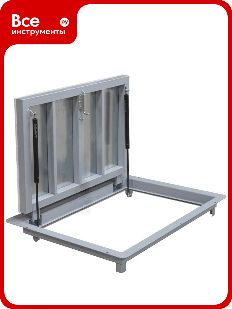Напольный стальной люк Эвент (Э) лнсэ 90x90, Люк комплектуется газовыми амортизаторами