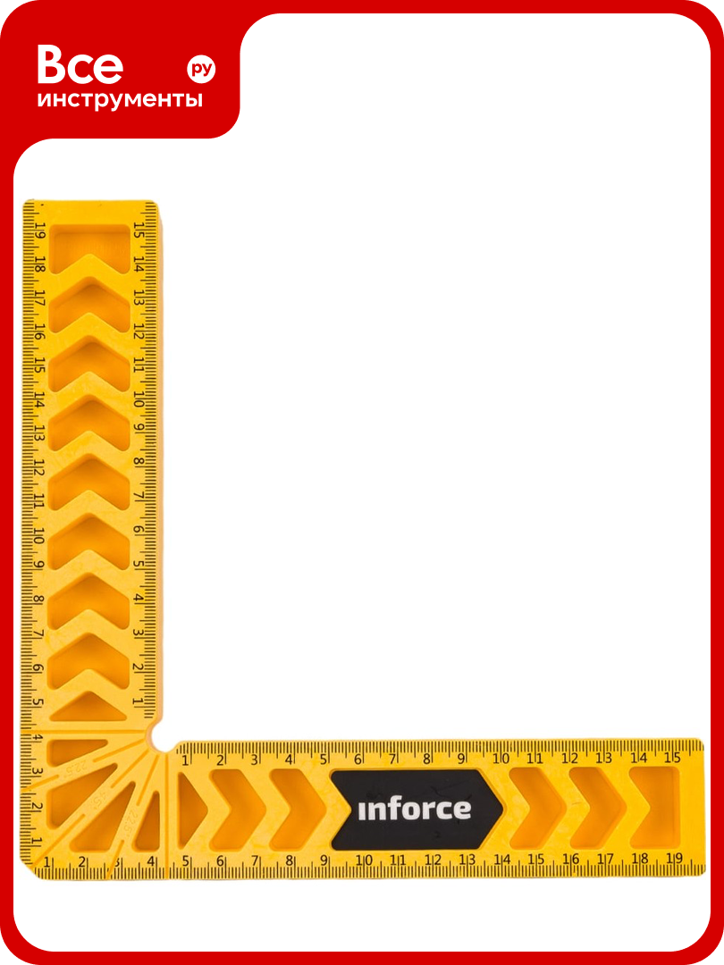 Прижимной угольник Inforce из полимера, 200х200 06-11-80, предназначен