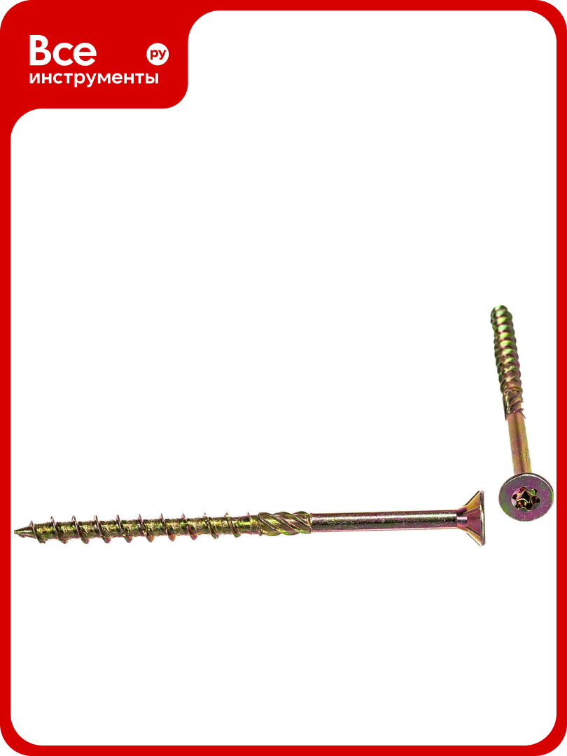 Конструкционный саморез INFIX потайн. 6х100 ЦЖ, TX 30, 100 шт. 47087