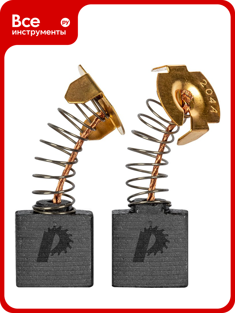 Щетка графитовая для MAKITA (аналог CB-204/арт.191957-7) с пружиной, 7x18x16.4 мм ПРАКТИКА 790-946, Подходят к моделям