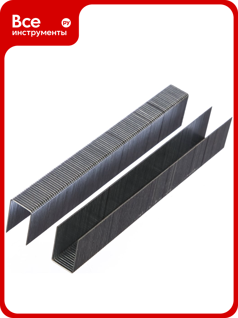 Скоба (5000 шт; 11.2х19 мм; 1.2х0.6 мм) для пневматического степлера MATRIX 57662, 19 мм