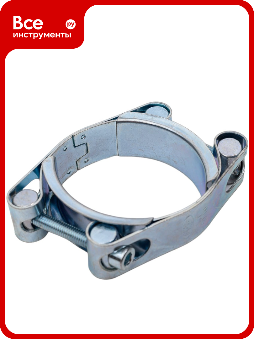 Силовой двухболтовый шарнирный хомут MGF 50-60/22 W1 1-22-22-1-50-60, для тяжелых условий эксплуатации