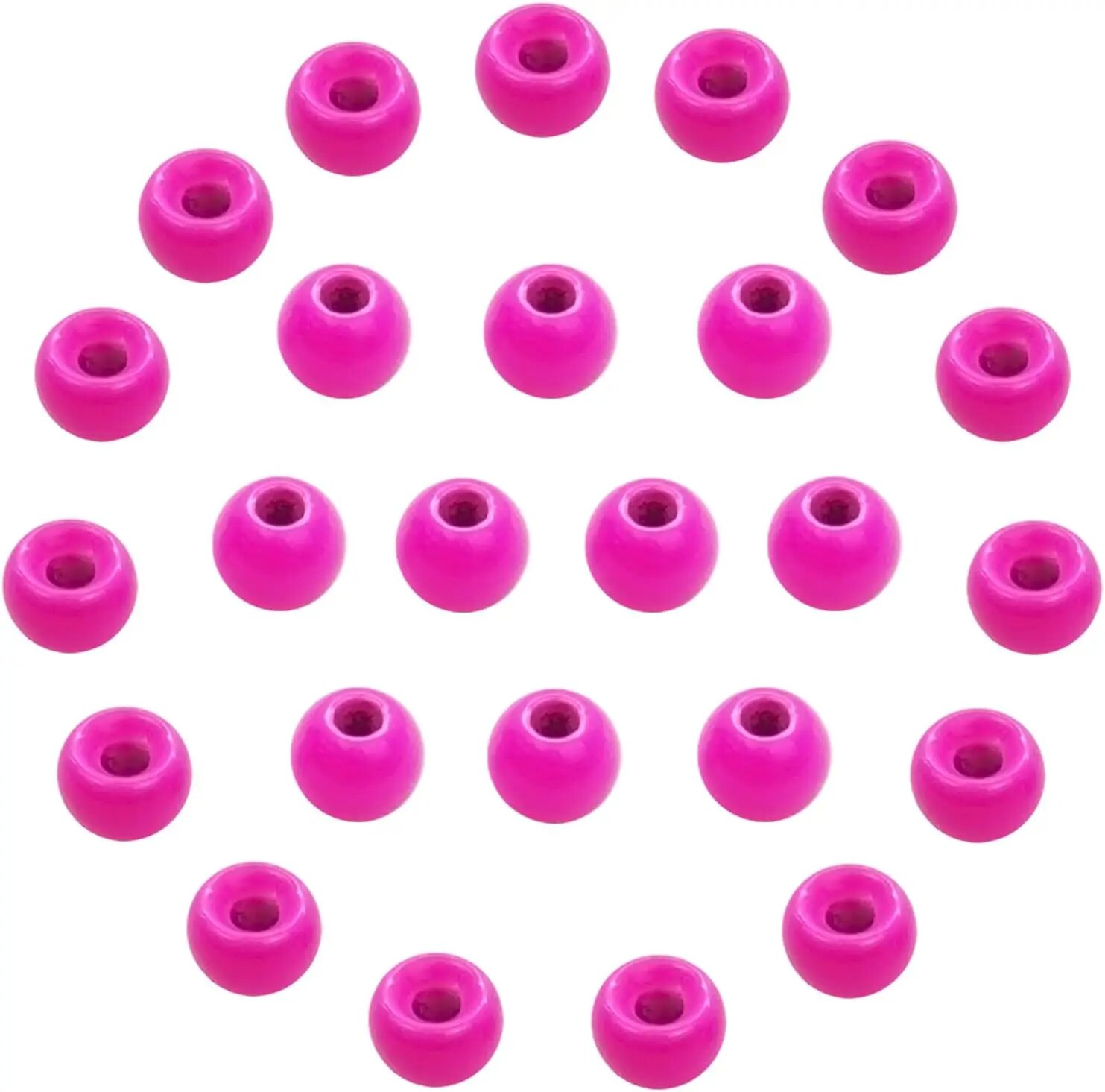 Бусины для завязывания мушек Eupheng, 25 шт, бусины для завязывания мушек, головка для нимфа, рыболовные материалы, аксессуары для рыбалки, 16 цветов/5 размеров