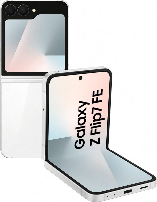 Смартфон Samsung Galaxy Z Flip7 FE 8/128 ГБ, Dual: nano SIM + eSIM, белый