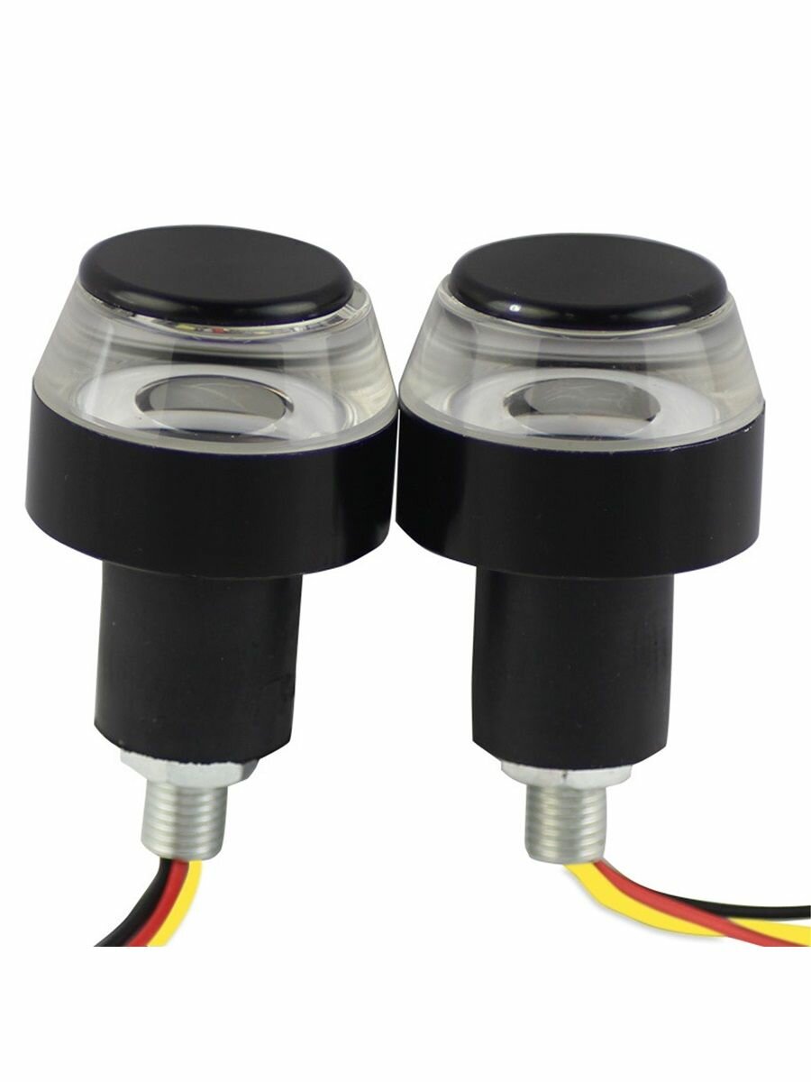 Поворотники с ЧПУ для мотоцикла, светодиодная ручка, указатель поворота для руля, 22 мм, 12 В