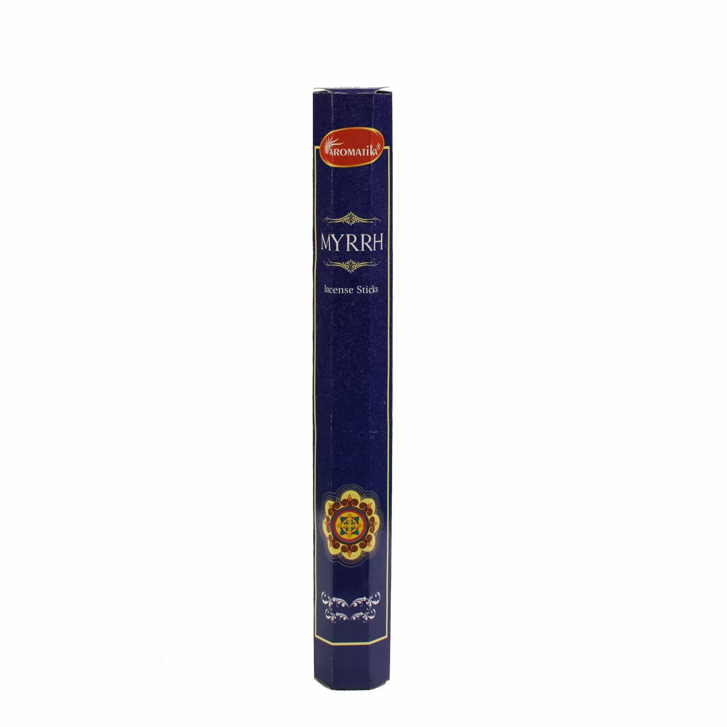Aromatika MYRRH Incense Sticks (мирра ароматические палочки, Ароматика), шестигранник, 20 г.