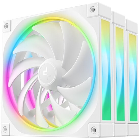 Вентиляторы для корпуса Deepcool FL14 WH 3IN1 3шт (R-FL14-WHAPN3-G)