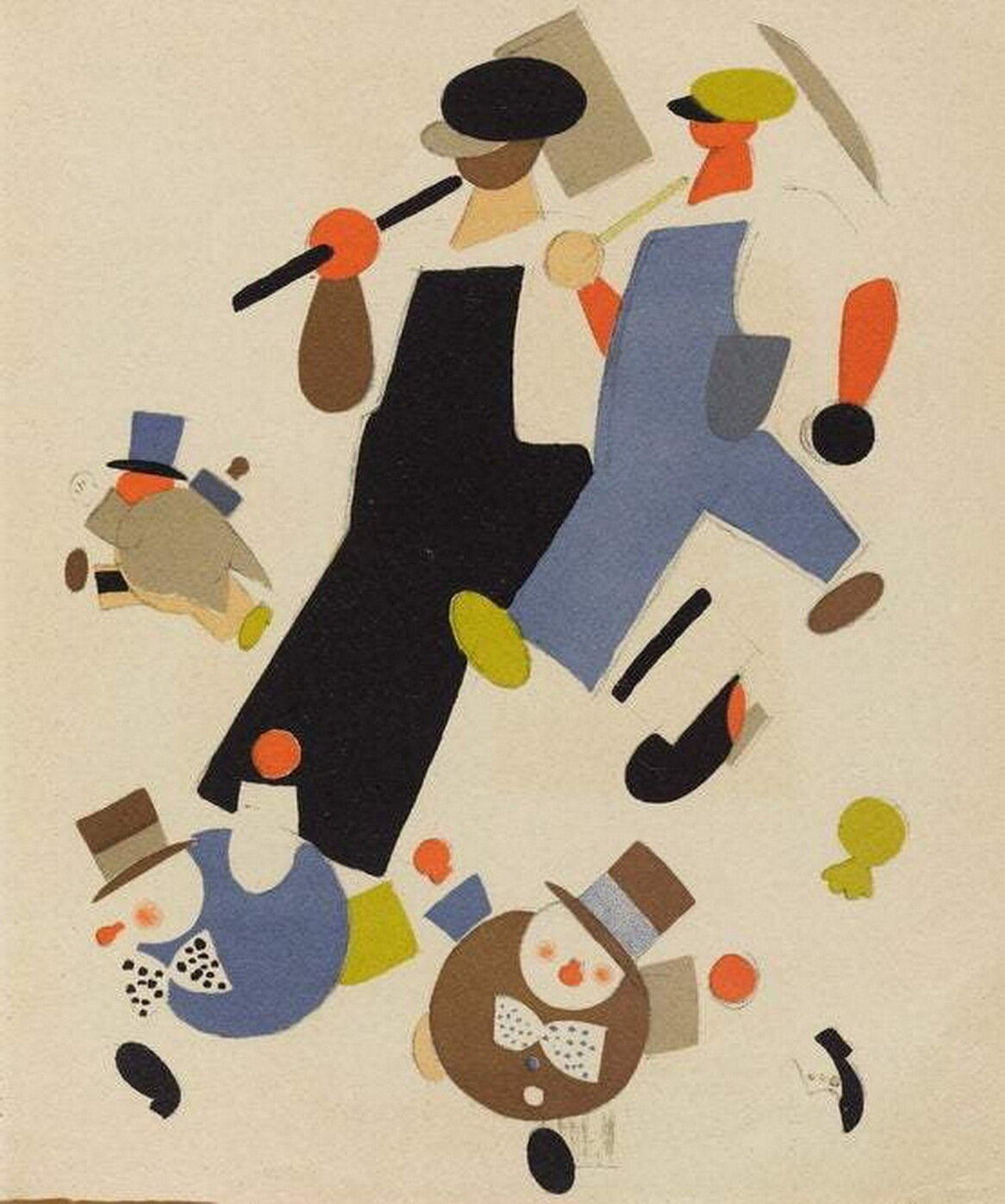 Плакат, постер Русский конструктивизм Лебедев на бумаге, размер 42х60см