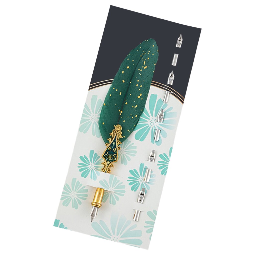 Перо каллиграфия для начинающих, антикварное перо с 5 заменяемым наконечником