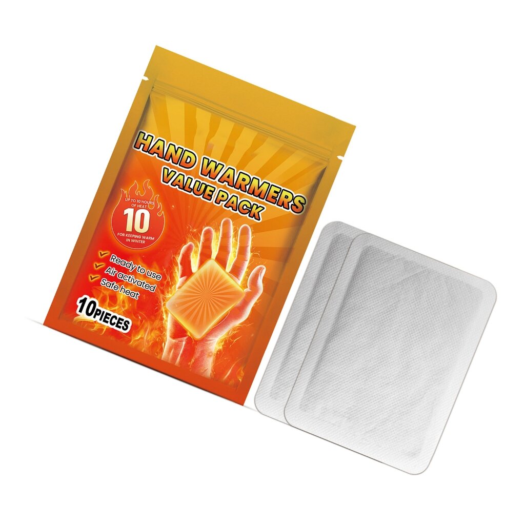 10 одноразовых грелок для рук, 8-часовые, тонкие и удобные
