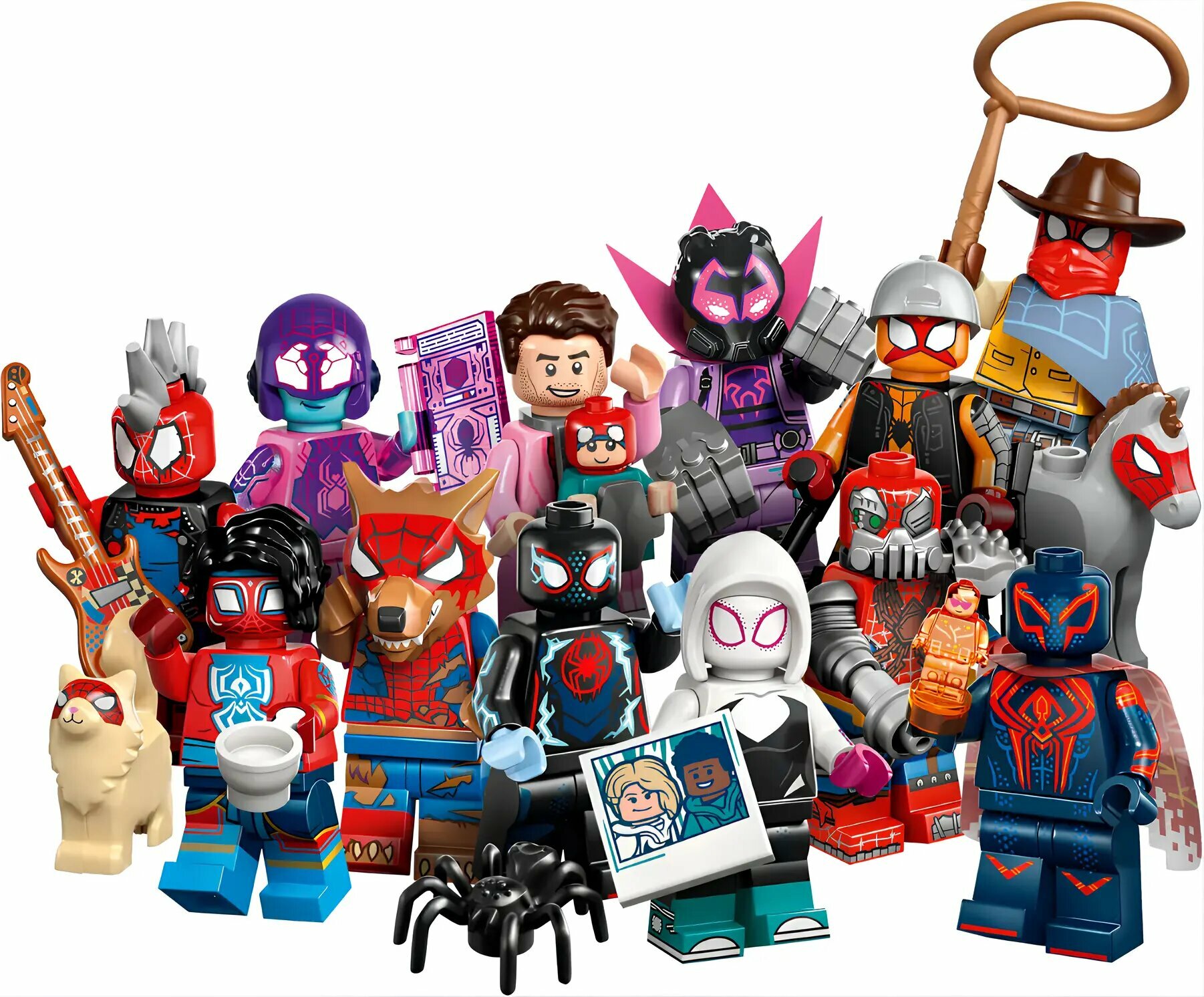 Полный комплект минифигурок LEGO Minifigures 71050 Across the Spider-Verse 12шт