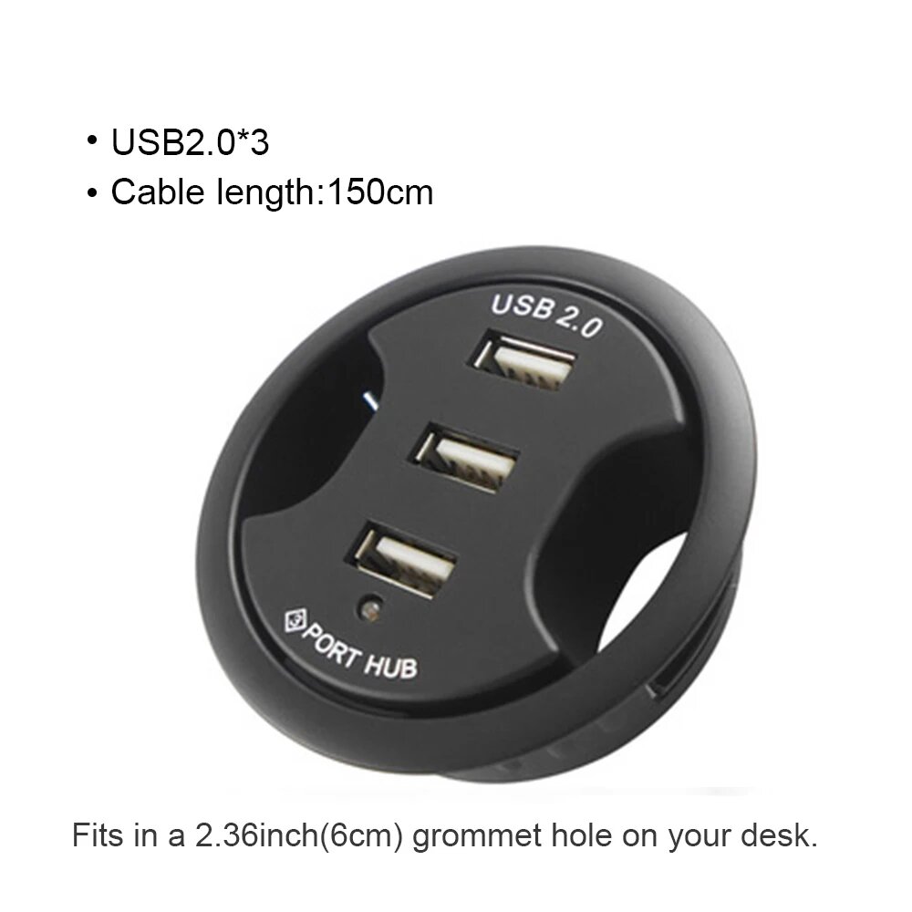 OllyMurs USB хаб с креплением в столешницу