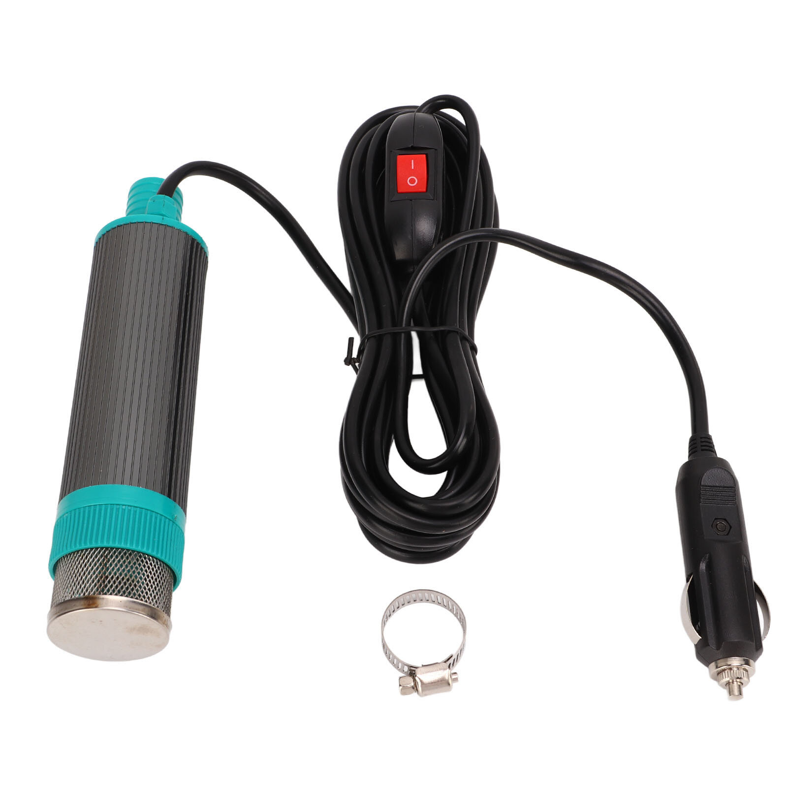 12V Переносной Электрический Насос для Извлечения Масла и Воды с Кабелем 5м для Перекачки Топлива в Фургон и Прицеп