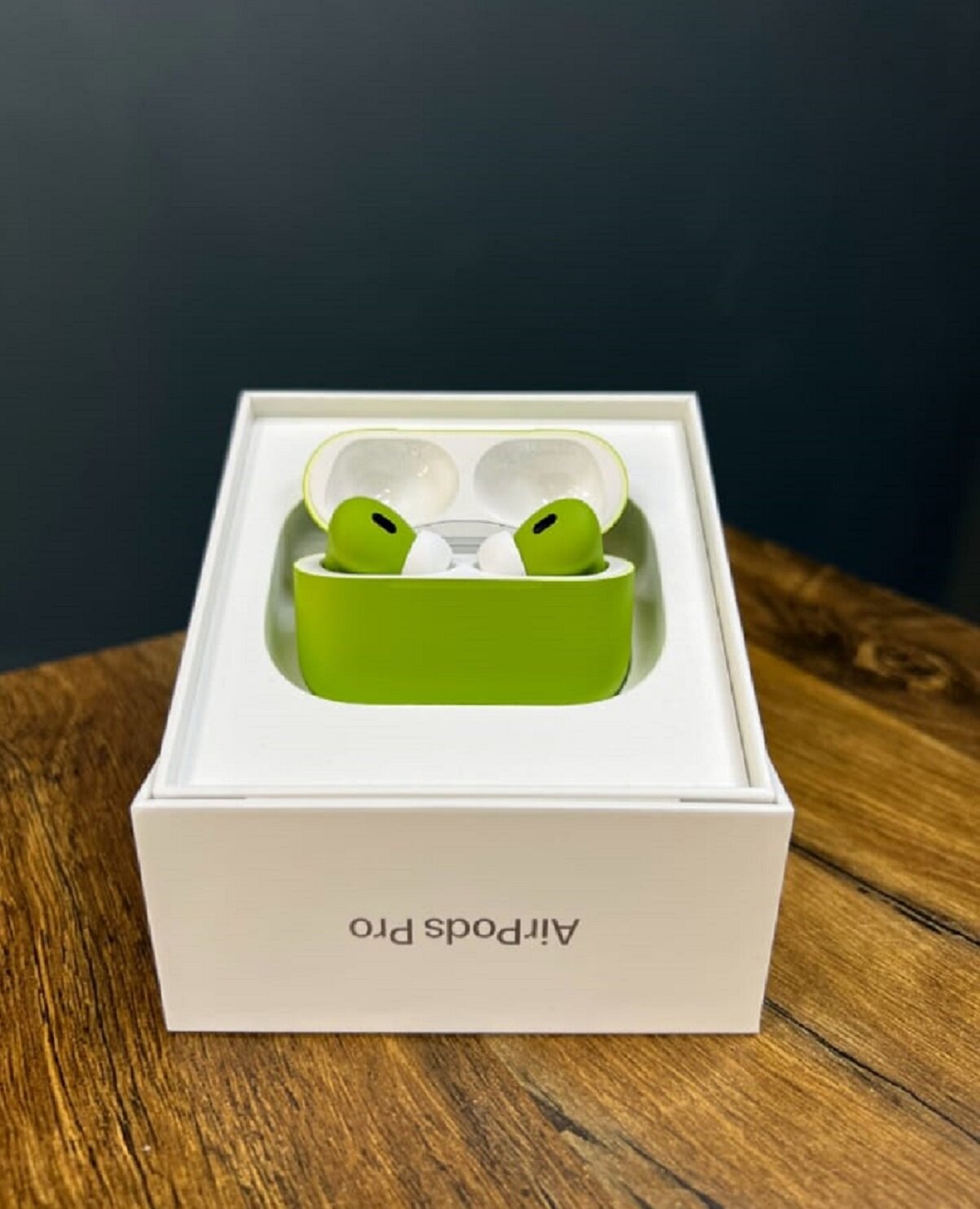 Наушники AirPods Pro 2 Color Type-C (2023) Ядовито-Зеленый матовый